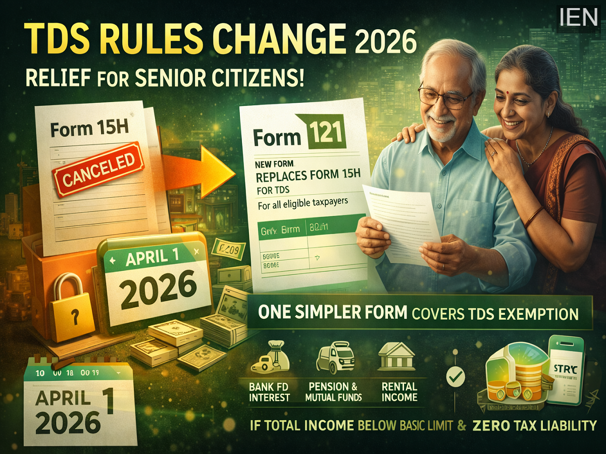 TDS Rules 2026: Form 15H Replaced by New Form 121, Big Relief for ...