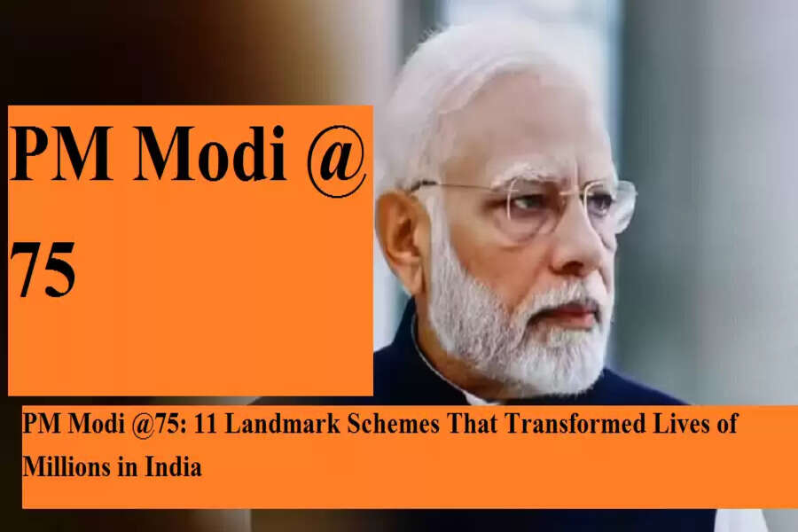 PM Modi @75: 11 Landmark Schemes That Transformed Lives of Millions in ...