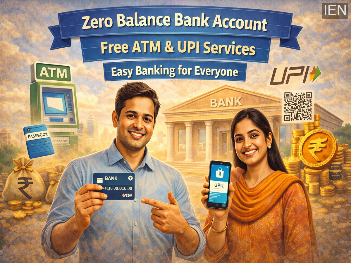 Zero Balance Bank Account Explained: Free ATM Withdrawals, UPI Access ...