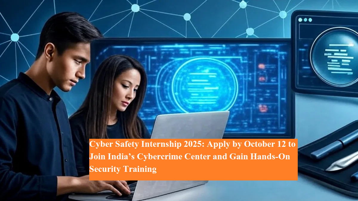 Cyber Safety Internship 2025: Apply by October 12 to Join India’s ...