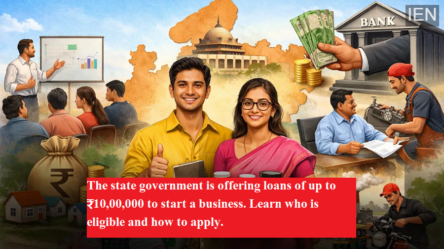 The state government is offering loans of up to ₹10,00,000 to start a ...
