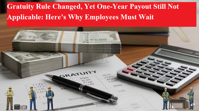Gratuity Rule Changed, Yet One-Year Payout Still Not Applicable: Here’s ...