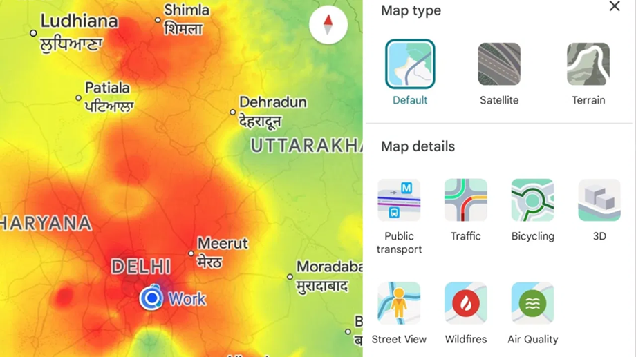 Google Maps' AQI feature: Here's how to check the real-time AQI of your ...
